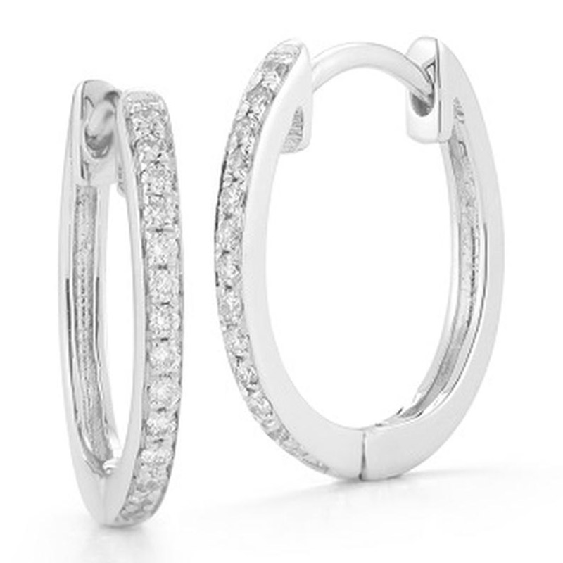 Deutsch Signature Clover Pave Diamond Stud Earrings - ED19-59B Deutsch Signature Clover Pave Diamond Stud Earrings - ED19-59B